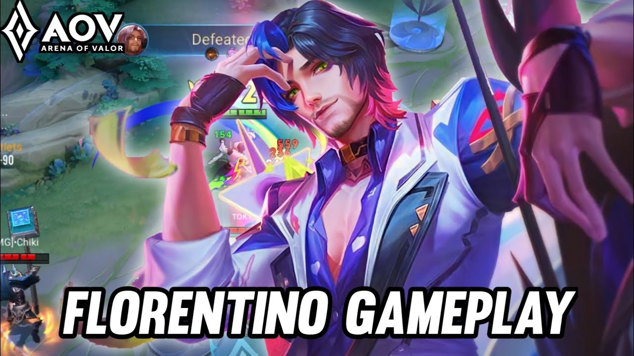 AOV : FLORENTINO GAMEPLAY | DS LANE - ARENA OF VALOR - YouTube