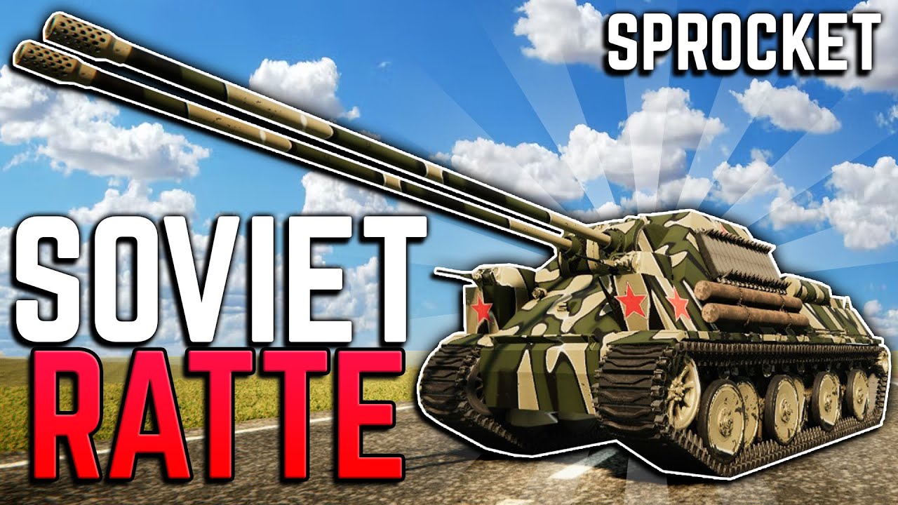 Huge SOVIET RATTE Tank Destroyer Build In Sprocket! - YouTube