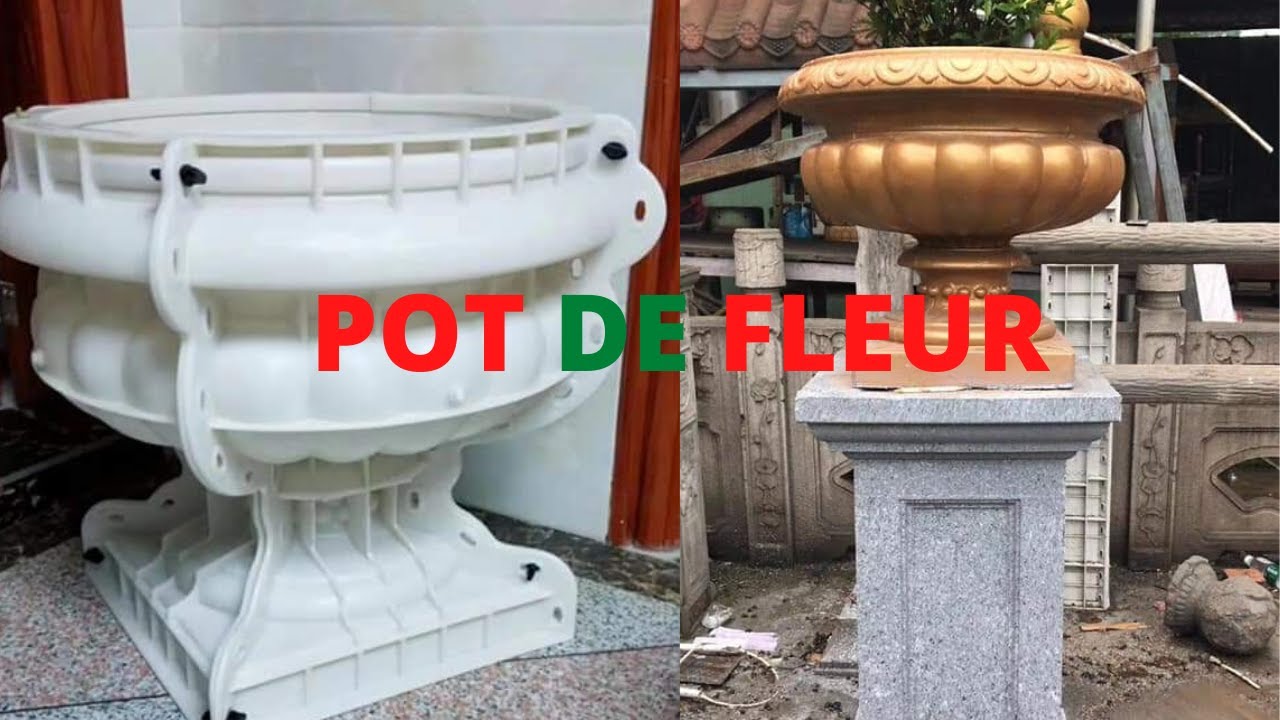 Moule de pot de fleure - YouTube