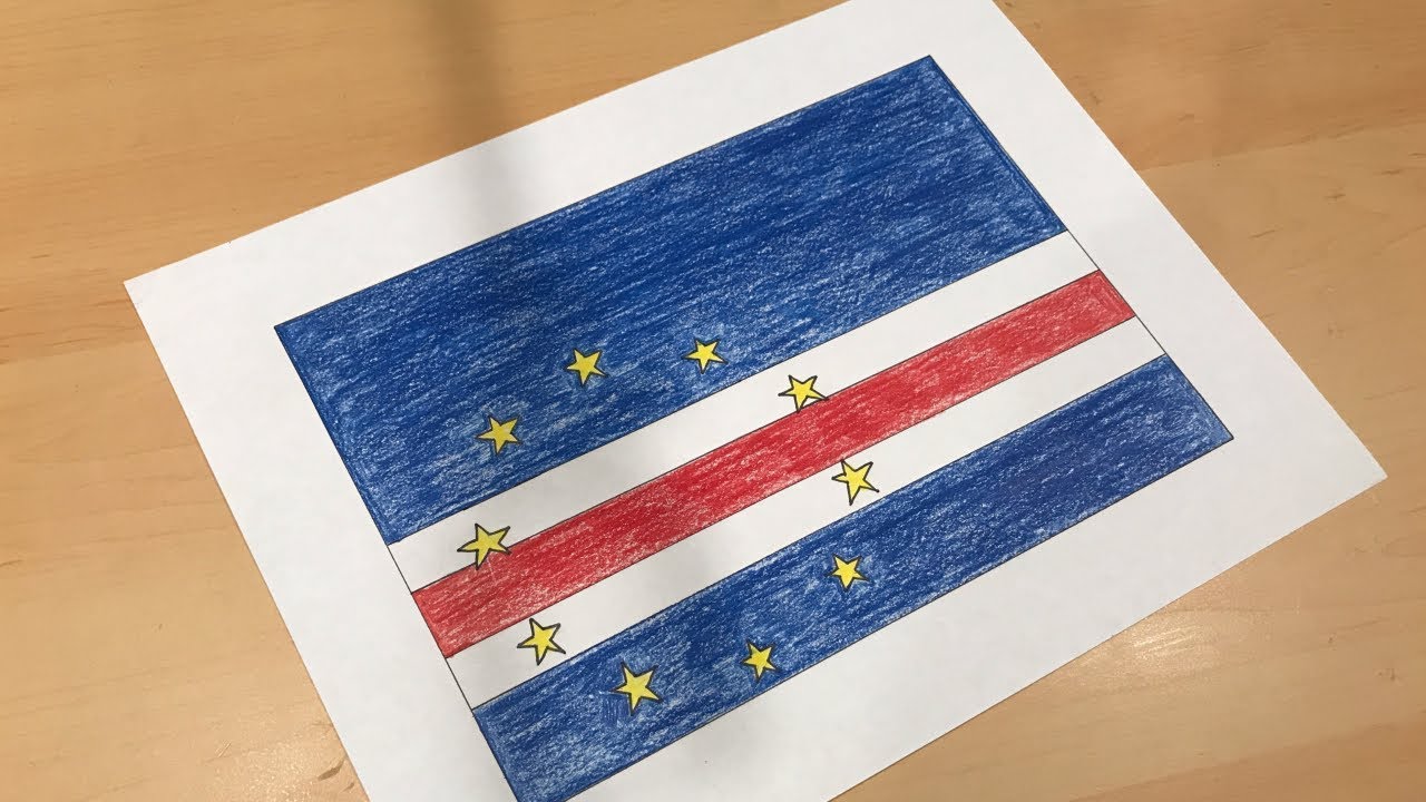Cape Verdean Flag Drawing 🇨🇻 (Cabo Verde) - YouTube