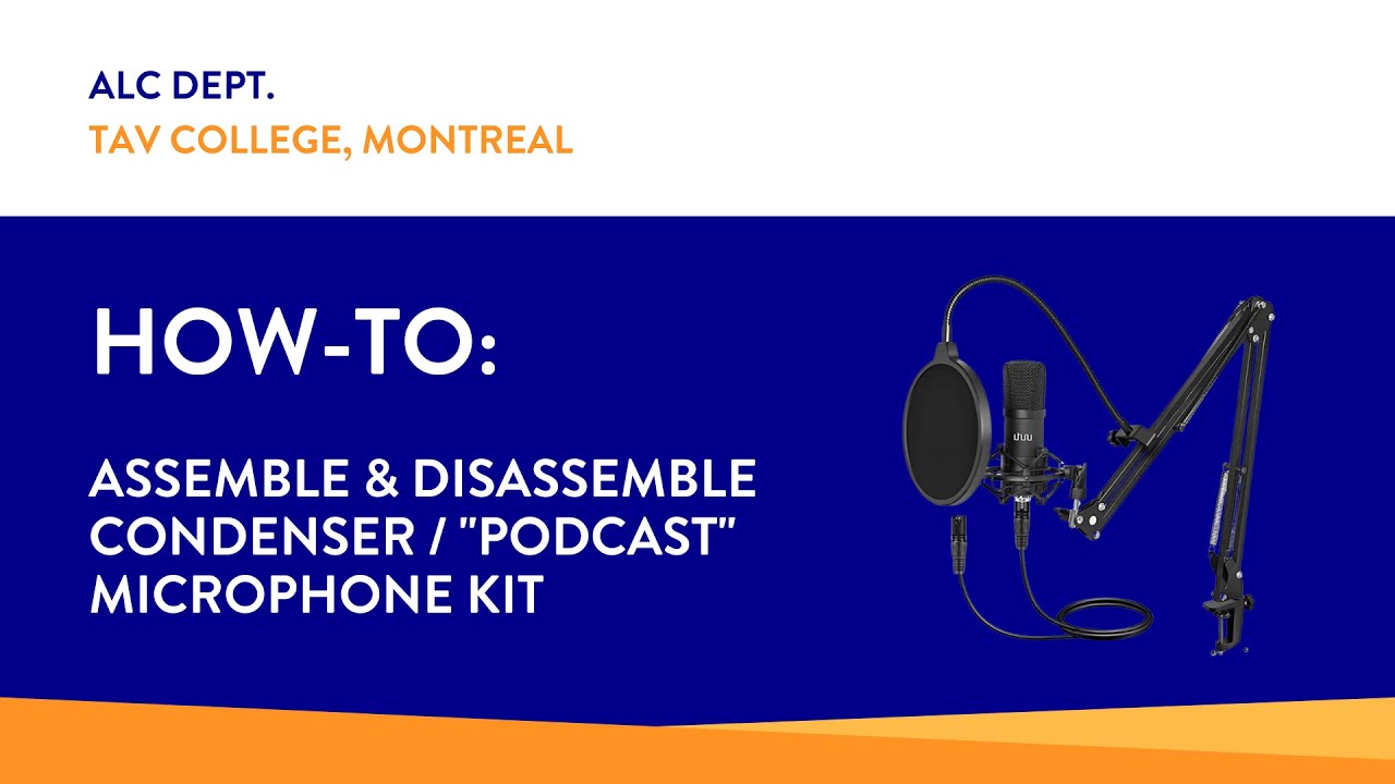 How to Assemble and Disassemble a Podcast Microphone Kit - YouTube