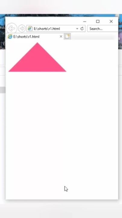 How To Print Traingle By Using Css Css Coding Html Computerscience Youtube