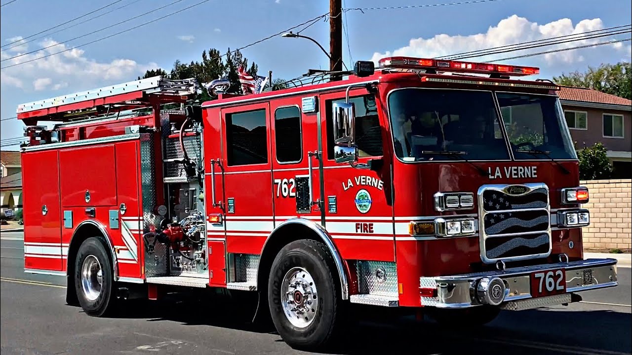 La Verne Fire Dept Engine 762 Responding Code 3 - YouTube