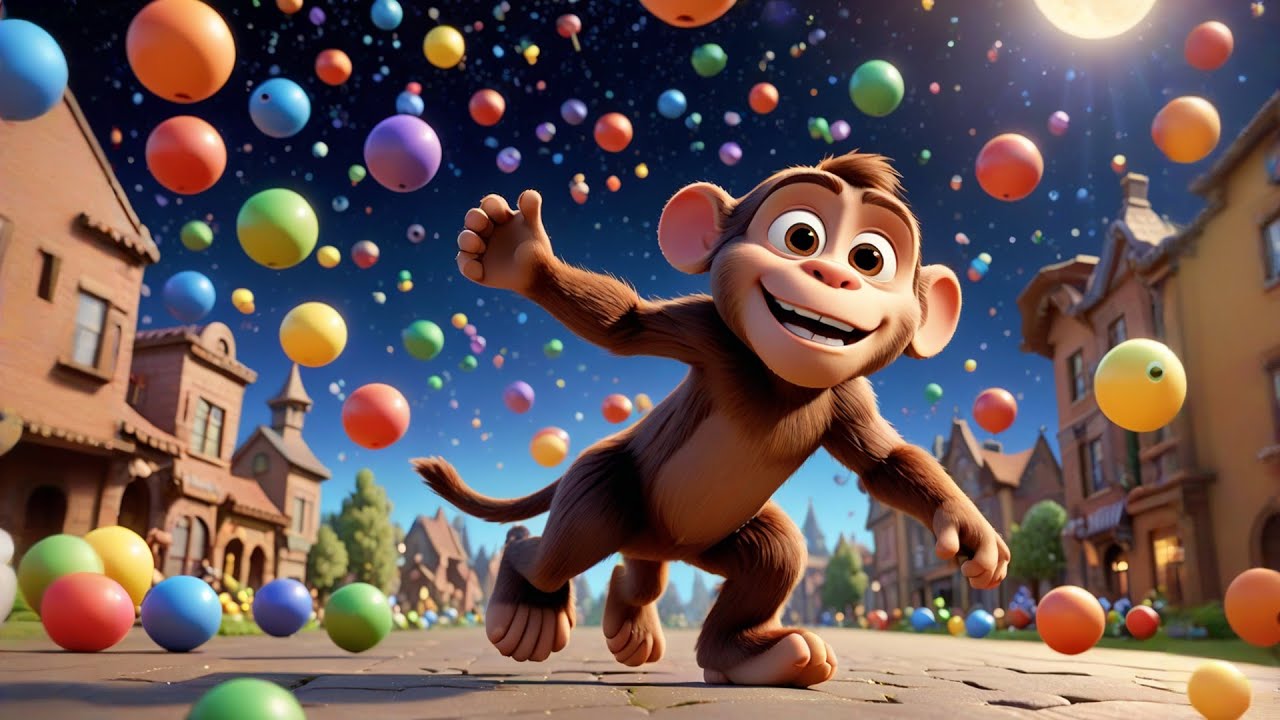 The Monkey Who Hopped on the Moon 🐵🌙 | Fun Kids Story | Imaginative ...