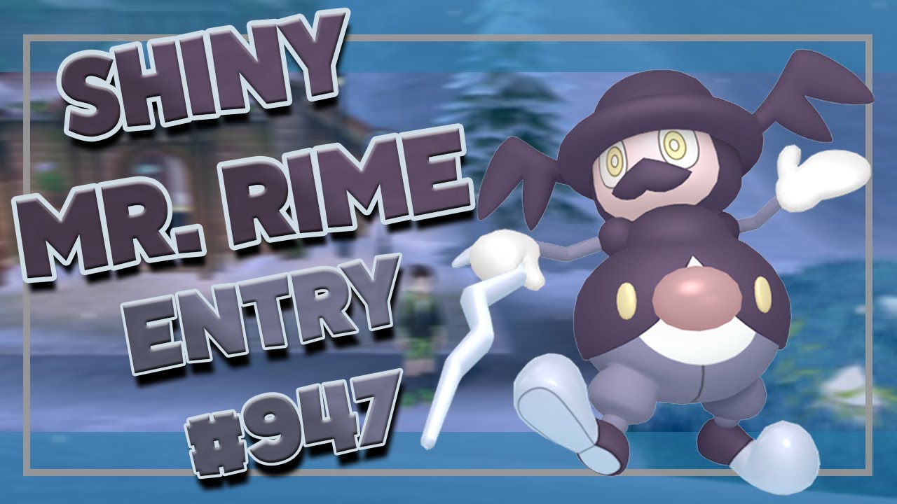 Shiny Galar Mr. Mime/Mr. Rime from SWSH RE! Shiny Living Dex #947 ...