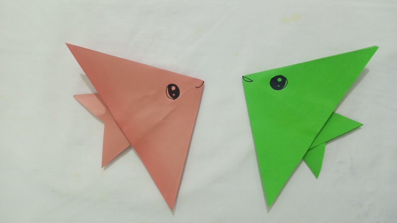 Paper Fish/ How to make Fish with Paper || Easy Paper Crafts - YouTube