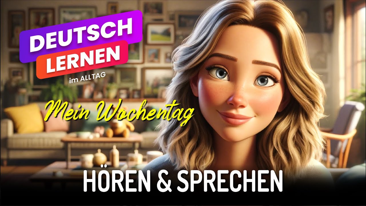 Mein Wochentag | Deutsch Lernen | Hören | Lesen | Vokabeln | Sprechen - YouTube