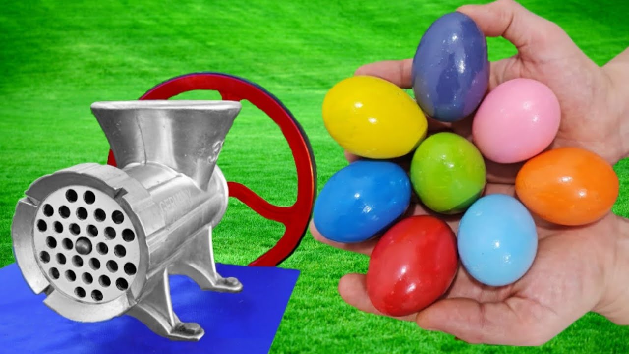 EXPERIMENT COLORFUL EGG vs MEAT GRINDER NEW VIDEO - YouTube