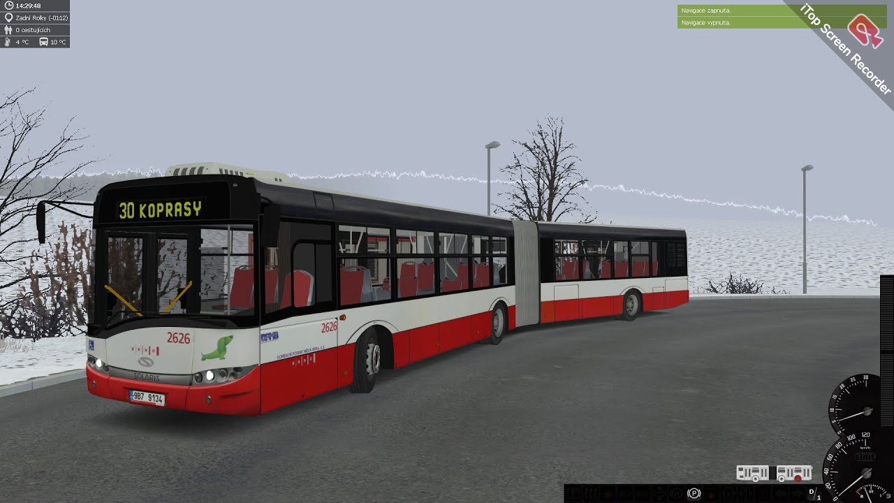 SIMT MHD Linka 30 a výluka na Míráku - YouTube