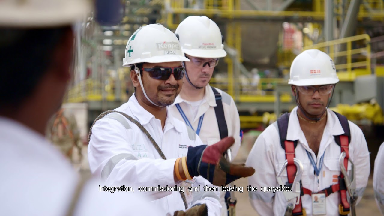 Construction Liza Destiny FPSO - YouTube