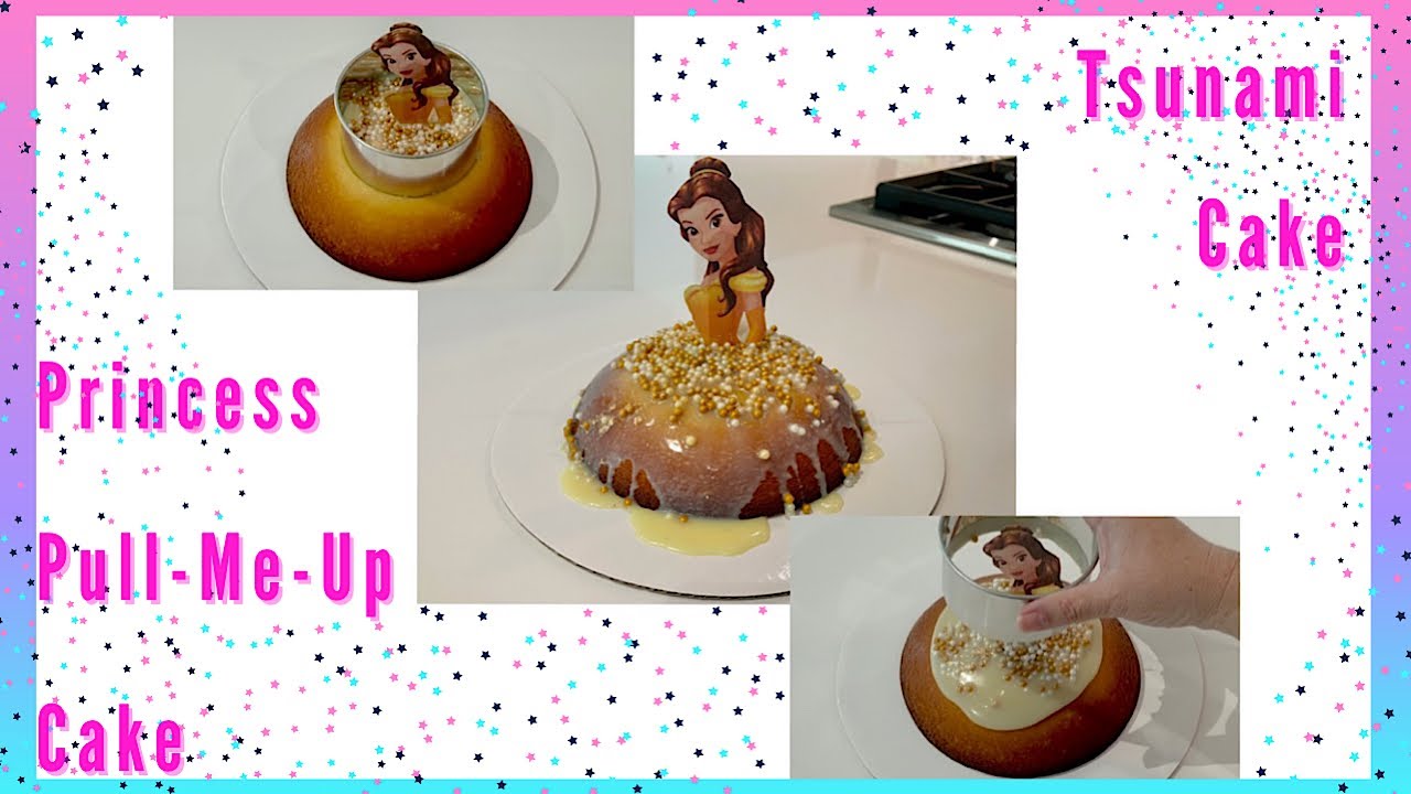 Princess Pull-Me-Up Cake | Tsunami Cake - YouTube