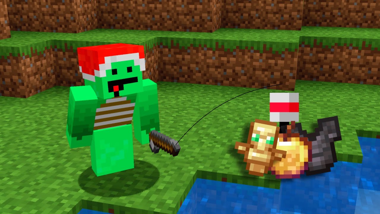 Minecraft, But Fishing Drops OP Items… - YouTube