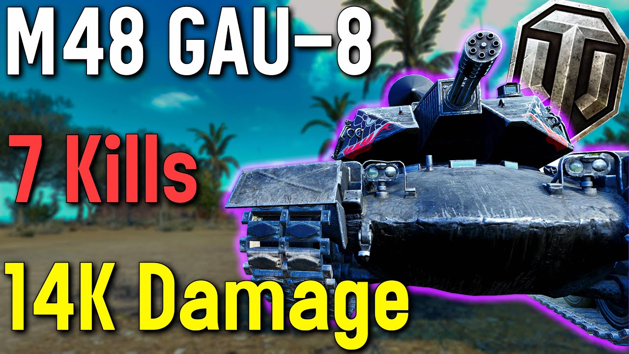 M48 GAU-8 Avenger 14K Damage || WoT Console - YouTube
