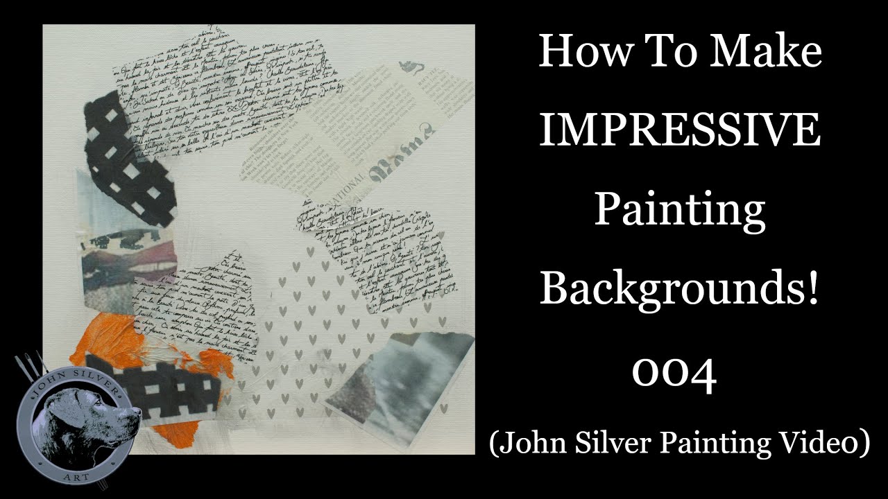 How To Make Interesting Painting Backgrounds! Tutorial. - YouTube