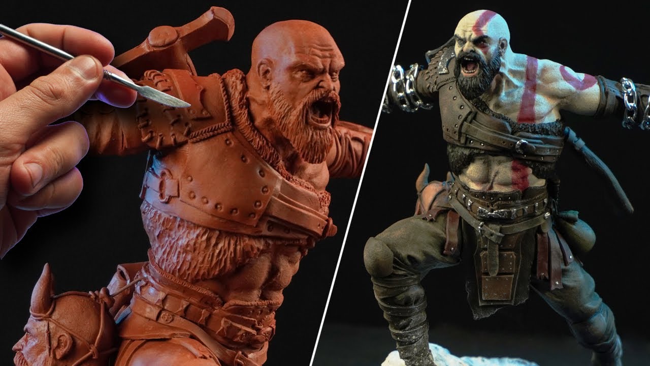 Sculpting KRATOS | God Of War: Ragnarok - Timelapse - YouTube