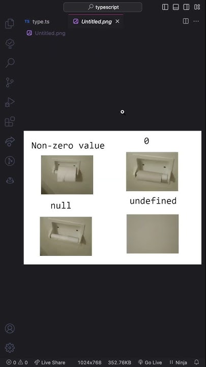 null vs undefined - Qual a diferença?! Typescript #shorts - YouTube