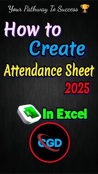 How to create attendance sheet in excel tips and tricks 2025 💯💫 #exceltips #tutorial #shortvideo ...