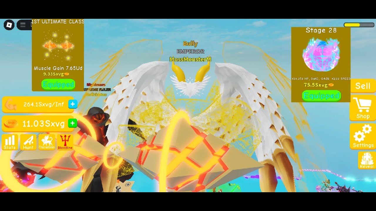 Getting Stage 28 In Lifting Simulator! +1.821Sxvg/Click (750+ Hours ...