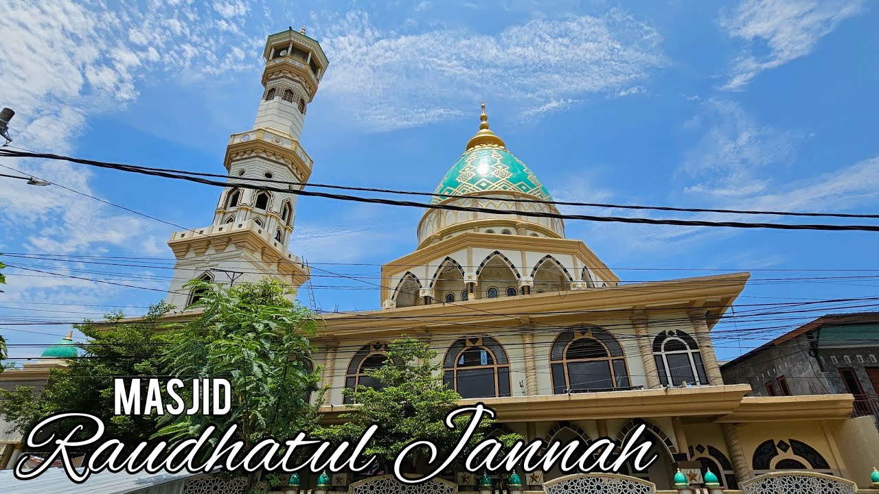 LOMBOK PULAU SERIBU MASJID.MASJID RAUDHATUL JANNAH. #masjid # ...
