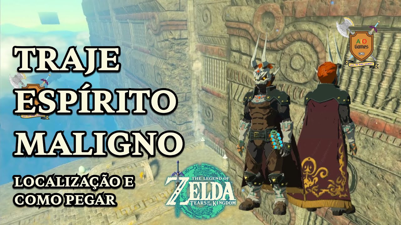 ZELDA TEARS OF THE KINGDOM - TRAJE ESPIRITO MALIGNO (EVIL SPIRIT ARMOR ...