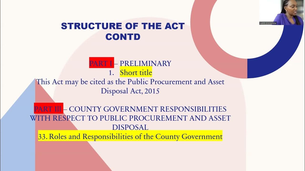 How to study the Public Procurement & Asset Disposal Act - YouTube