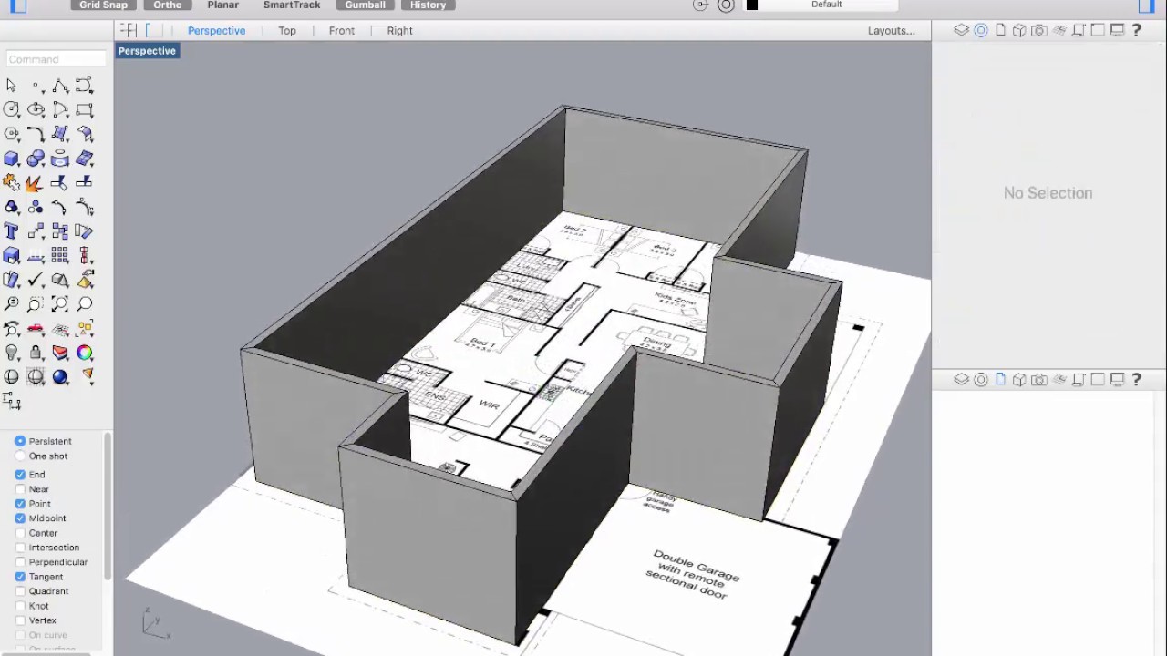 Rhino 3d Slab Extrude Architectural Interior Workflow Youtube