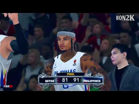 GILAS PILIPINAS VS QATAR | 4Q FINAL GAME | FIBA 2K SIMULATION GAME ONLY #gilaspilipinas - YouTube