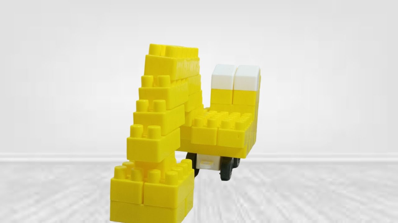 how to make excavator || making excavator with blocks - YouTube