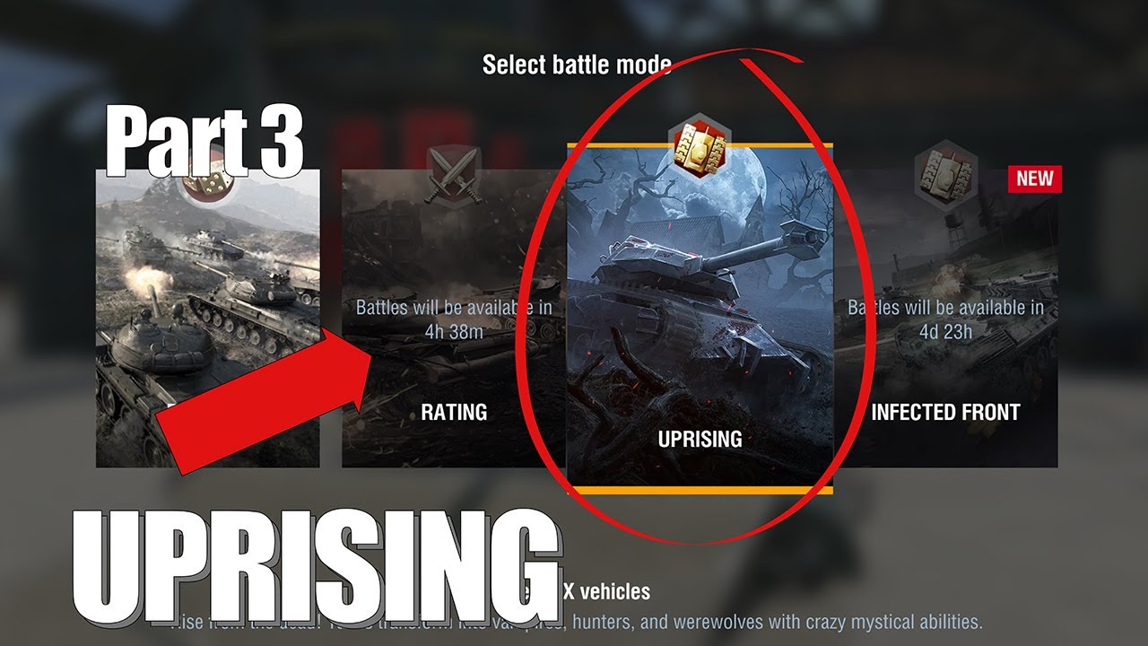 Playing the UPRISING game mode in WoTB [World of Tanks Blitz] gameplay ...