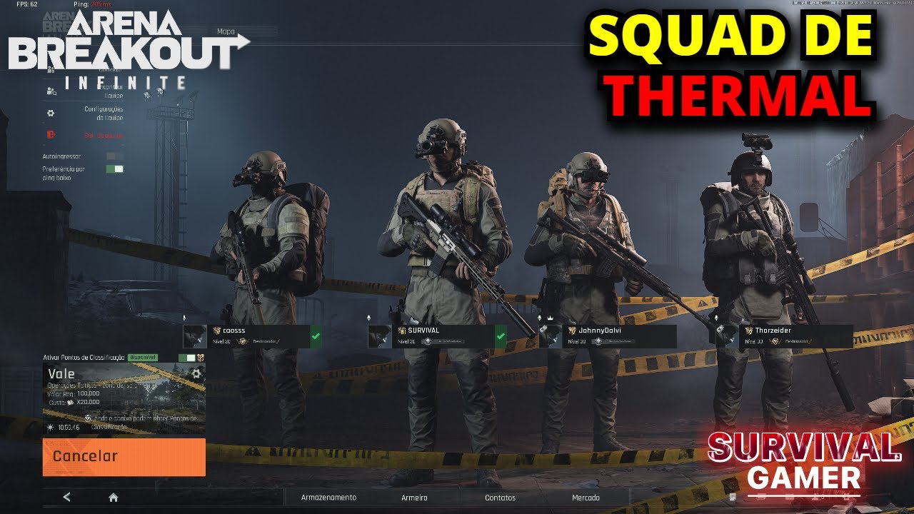 O SQUAD TODO ESTAVA DE THERMAL!!! MUITO LUCRO | ARENA BREAKOUT ...