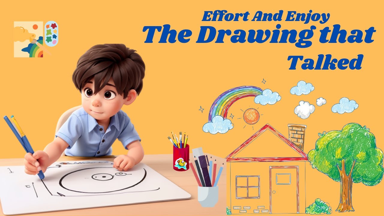 The Drawing That Talked Story | Learn Effort And Enjoy Kids Story ...