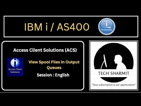 Accessing Spool file using ACS | rpgle programming tutorial | as400 tutorial for beginners ...