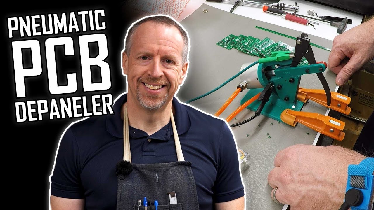 Pneumatic PCB Depaneler - YouTube