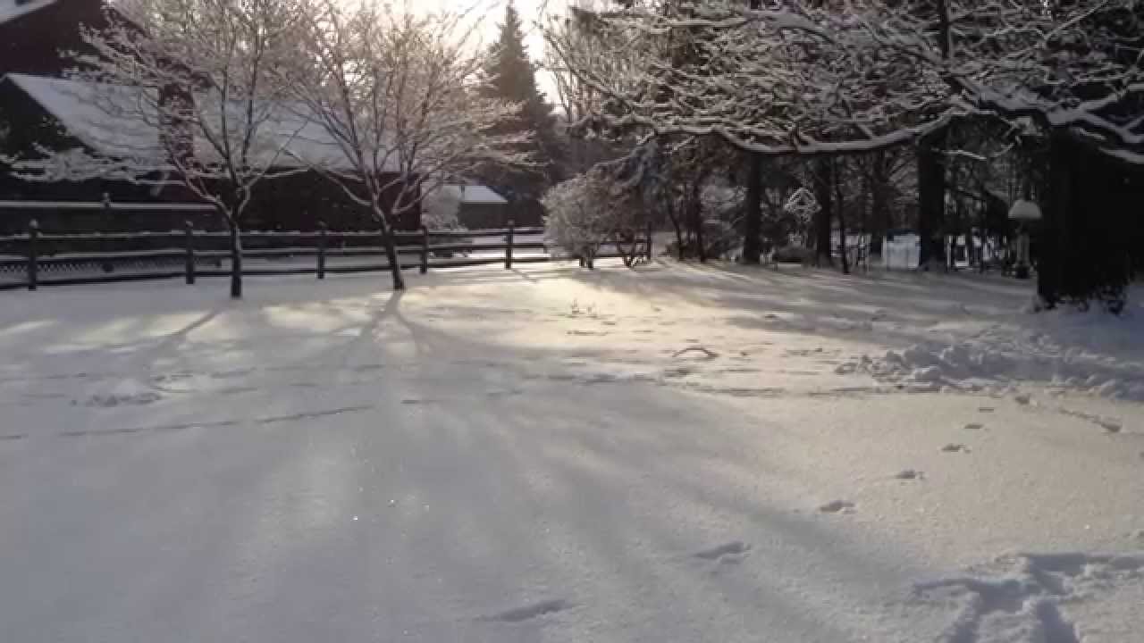 Diamond Dust Snow January 2015 - YouTube