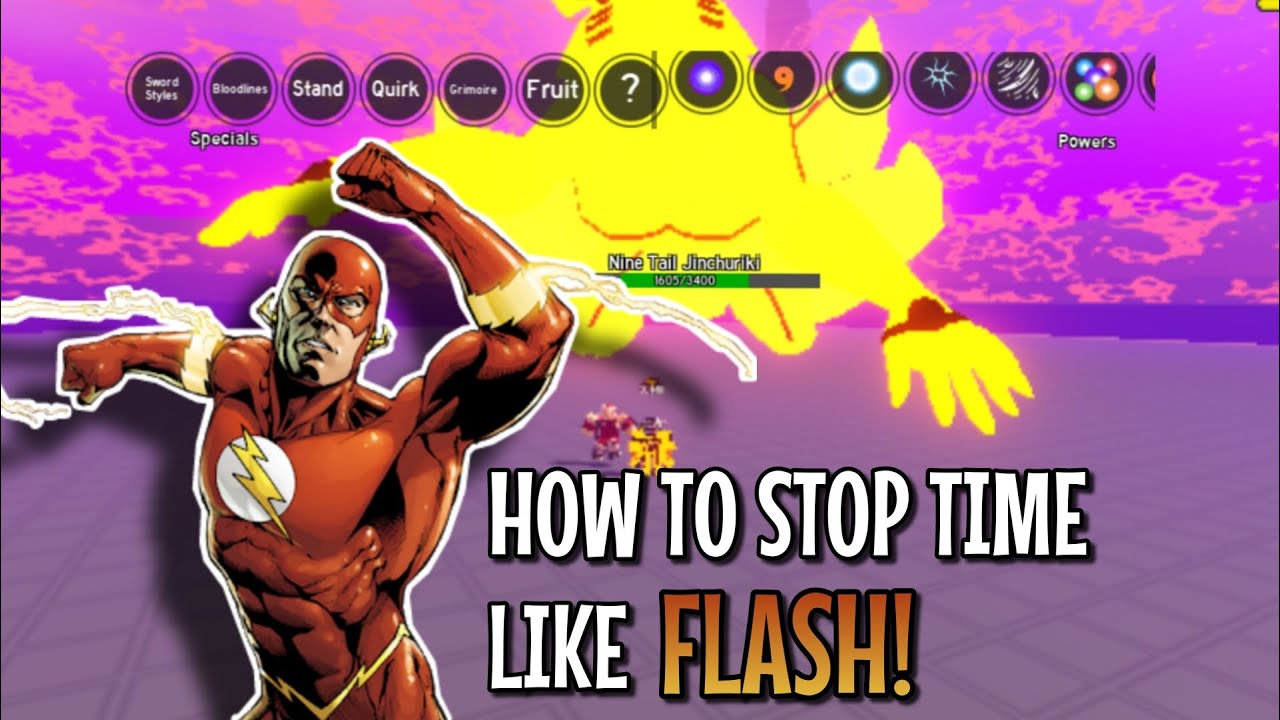 *NEW* HOW TO STOP TIME LIKE FLASH | ANIME FIGHTING SIMULATOR - YouTube