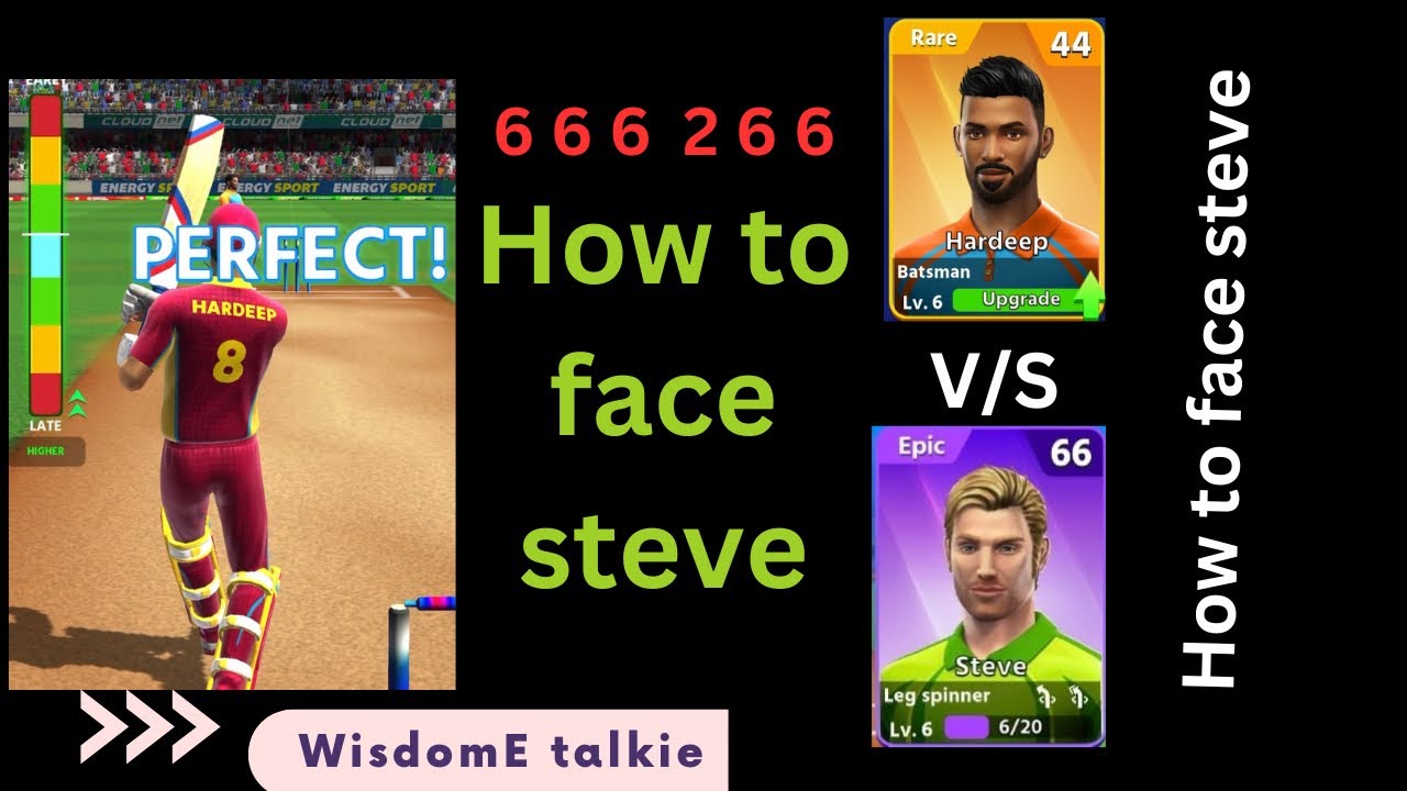 How to face Steve in cricket league game || easy tricks to hit six’s to ...
