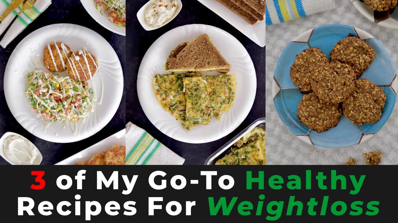 3 of My Go-To Healthy Recipes For Weight-Loss - Zeelicious Foods - YouTube