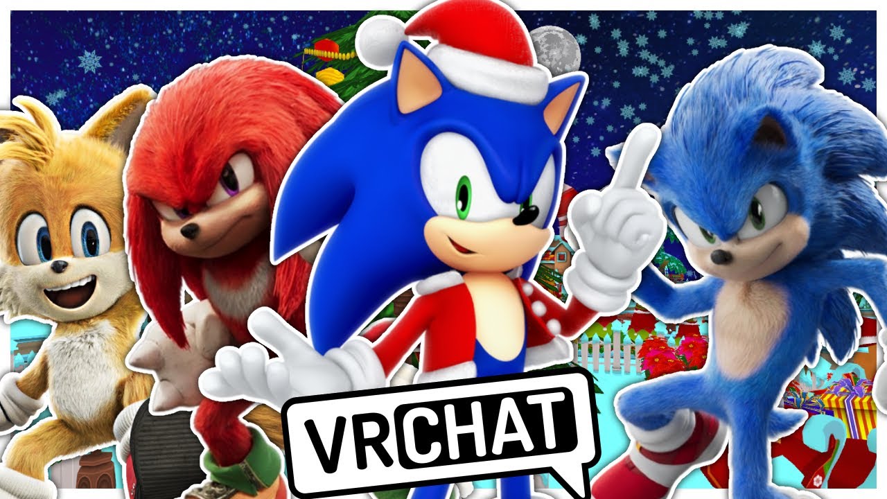 Team Movie Sonic Meets Santa Sonic In VRCHAT!! - YouTube