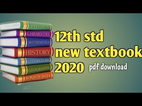12th std textbooks 2020 | all textbooks released - YouTube