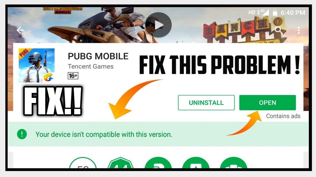 Pubg mobile Your Device Isn't compatible with this Version||Download ...