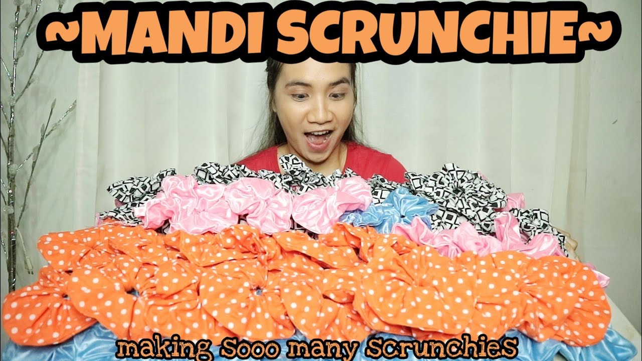 CHALLENGE BUAT 100 SCRUNCHIE - DIY CHALLENGE INDONESIA - YouTube