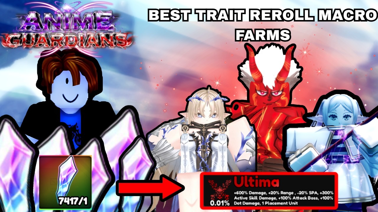 BEST Trait Reroll Macro Methods In Anime Guardians *EZ ULTIMAS* - YouTube