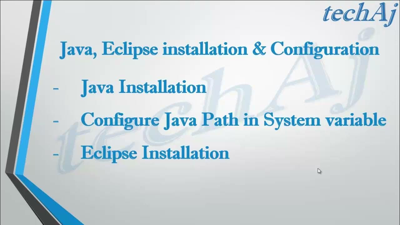 Java Beginners Tutorials Part 1: Java, Eclipse installation & Configuration - YouTube