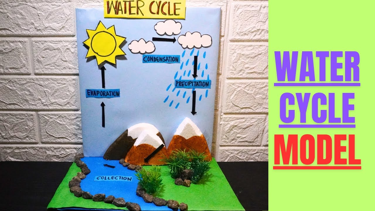 Water Cycle Model | water cycle project | water cycle 3D | Exhibition ...
