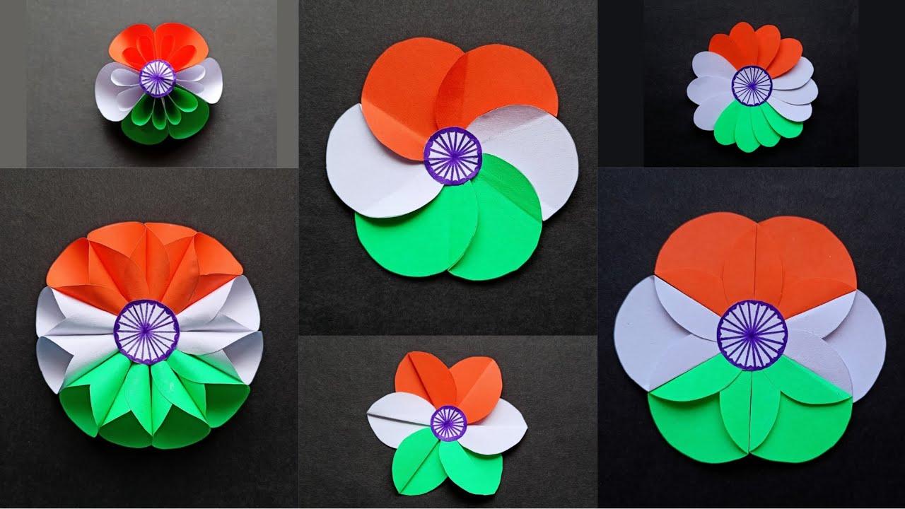 6 easy Tricolour craft making idea for Republic day and Independence ...
