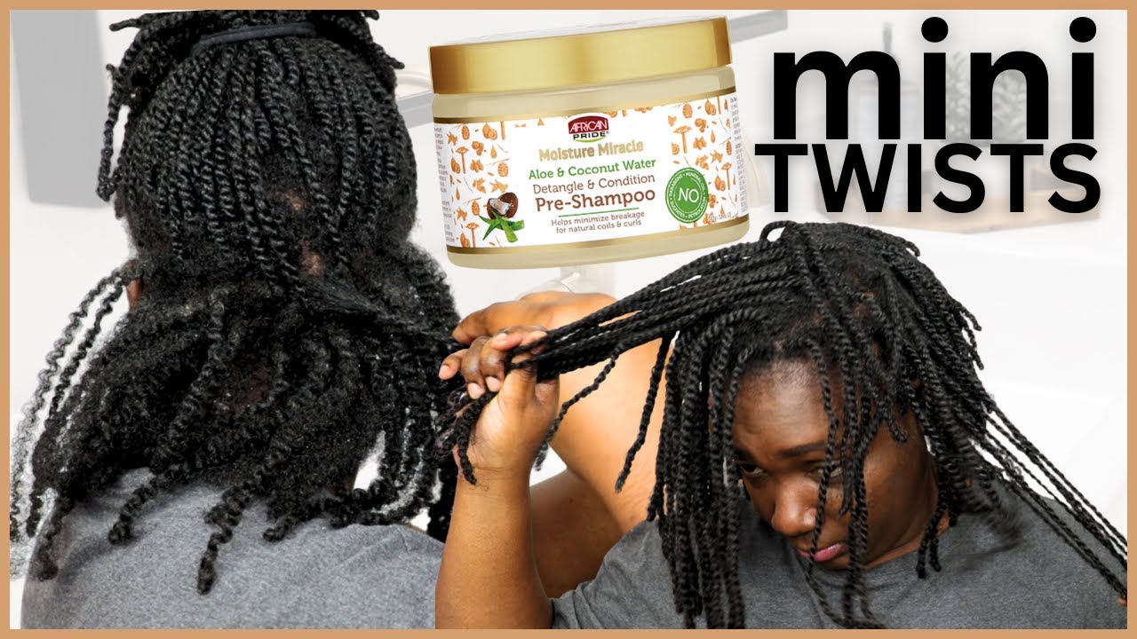 Taking down my mini twists after 3 weeks - YouTube