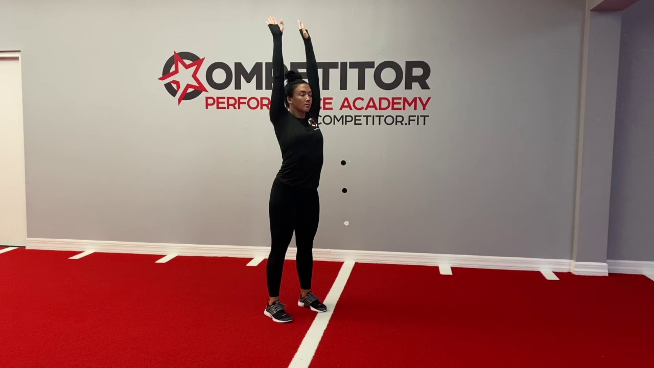 Toe Touch to Overhead Reach - YouTube