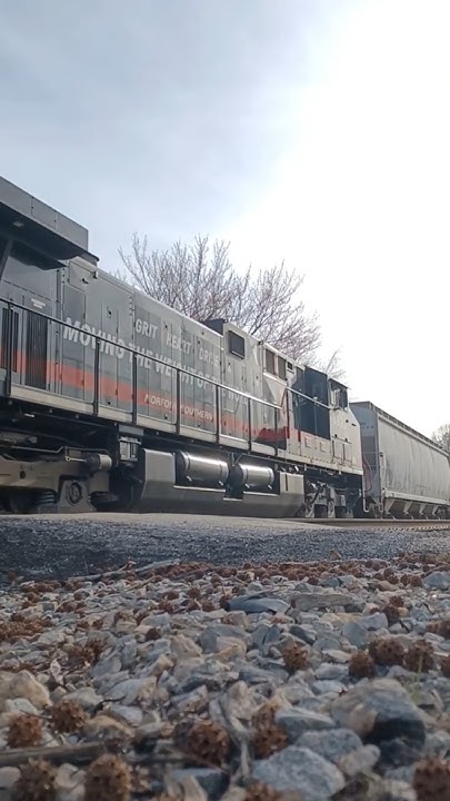 Surprise NS #4822 "Moving the Weight OTW" trailing NS #4820 Friendly Horn Blast Rollin by ...