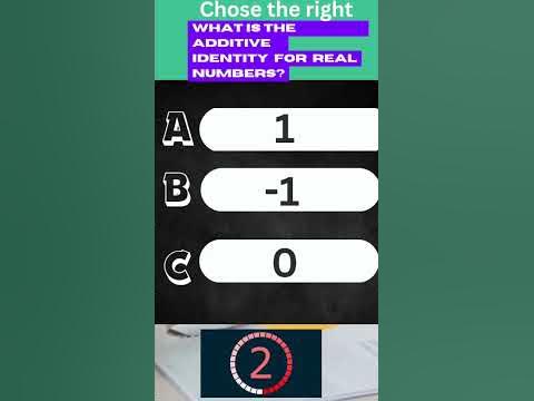 Real Number Quiz||Finding the Additive Identity - YouTube