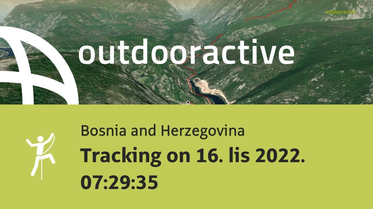 alpine climbing route in the Dinaric Mountains: Tracking on 16. lis ...